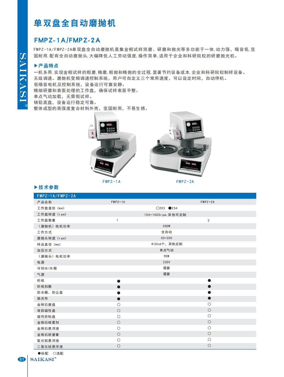SAIKASI/赛卡司双盘全自动磨抛机FMPZ-2A 金相试样精磨粗磨抛磨机 - 宁波南洋计量仪器有限公司